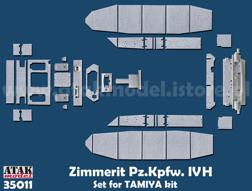 Atak Model 35011 Zimmerit PzKpfw IV Ausf.H (for Tamiya kits)