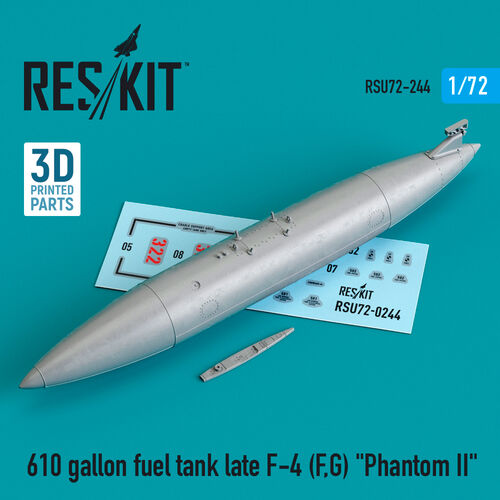 RES/KIT U72-0244 610 Gallon Fuel Tank Late F-4 (F, G) "Phantom II"