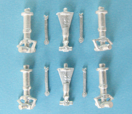 Scale Aircraft Conversions 14412 McDonnell-Douglas MD-80 - Landing Gear - Set for 2 planes (designed to be used with Minicraft kits)