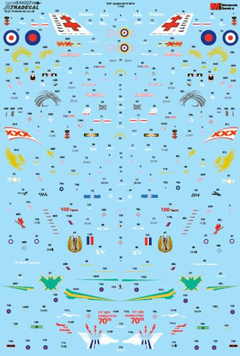 Xtradecal 44007 RAF Update 2013-2015 (13 schemes) - some very attractive and colourful Anniversary schemes