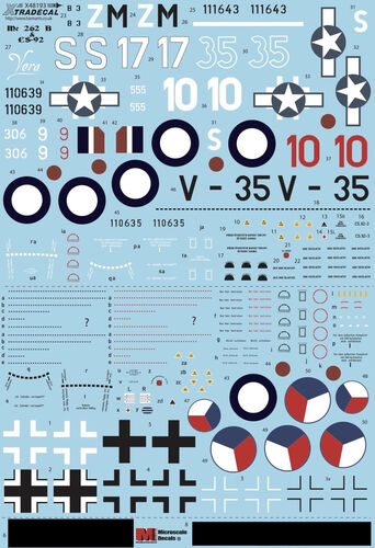 Xtradecal 48193 Messerschmitt Me-262 B-1a Decals