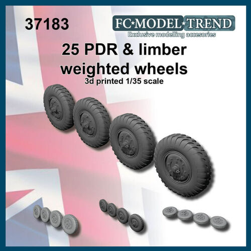 FC ModelTrend 37183 25 PDR And Limber Weighted Wheels
