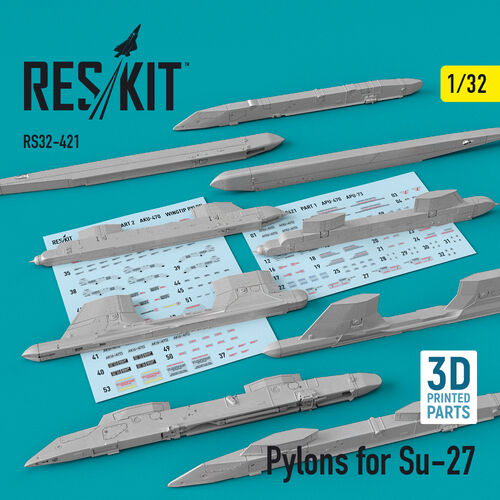RES/KIT 32-0421 Pylons For Su-27