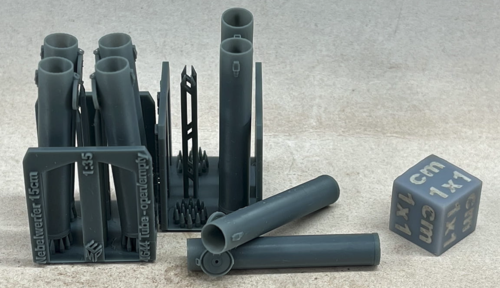 EMP3D 35040444 Amunicja Nebelwerfer 15cm - tuby otwarte puste - 4 sztuki
