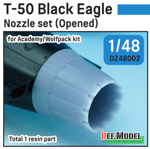 DEF Model DZ48002 T-50 Black Eagle Nozzle set - Opened