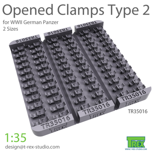 T-Rex Studio 35016 Opened Clamps for German Panzer Type 2