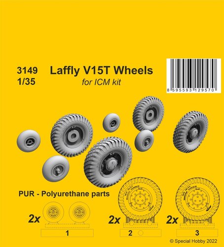 CMK K3149 Laffly V15T Wheels (for ICM kit)