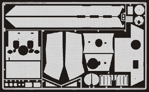 Eduard 35978 Zimmerit Panther Ausf.A late DRAGON 6358