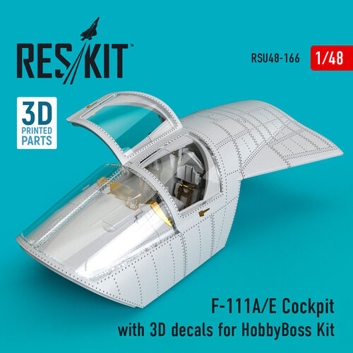 RES/KIT U48-0166 F-111A/E Cockpit with 3D decals for HobbyBoss Kit