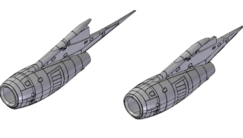 Bra.Z Models BZ4093 Douglas DC-8 PW JT3D-3 Engines for Minicraft kit