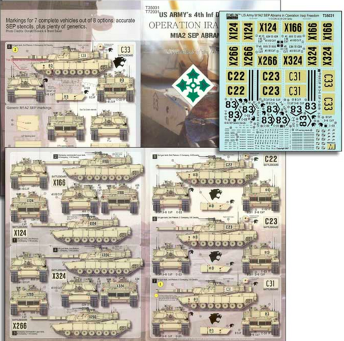 Echelon Fine Details T35031 US ARMY M1A2 SEPs in "Operation Iraqi Freedom" Part 2