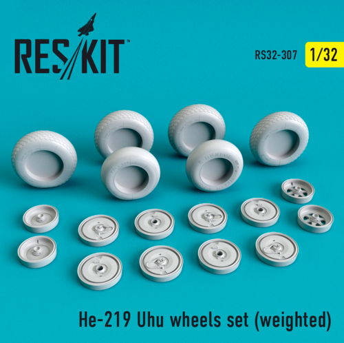RES/KIT 32-0307 He-219 Uhu wheels set weighted