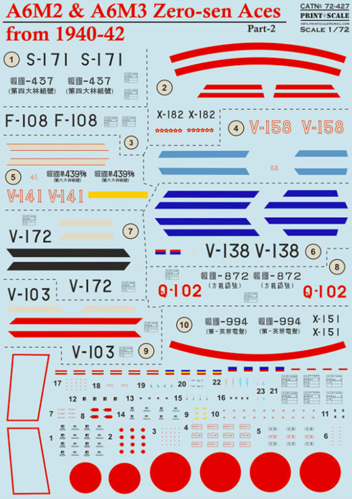 Print Scale 72-427 A6M Zero-Sen Aces Part 2
