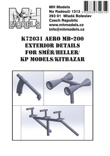 MH Models K72031 Aero MB-200 Exterior details