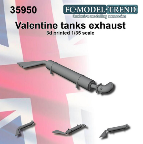 FC ModelTrend 35950 Valentine tanks exhaust