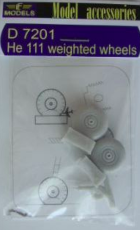 LF Models D7201 Heinkel He 111 weighted wheels