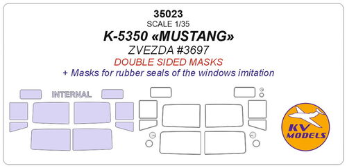 KV Models 35023 K-5350 Mustang (ZVEZDA) - (Double sided)
