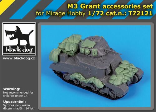 Black Dog T72121 M3 Grant accessories set for Mirage hobby