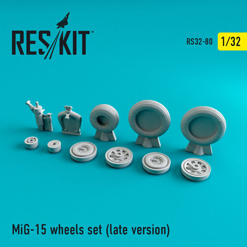 DISCONTINUED RES/KIT 32-0080 MiG-15 (late version) wheels set