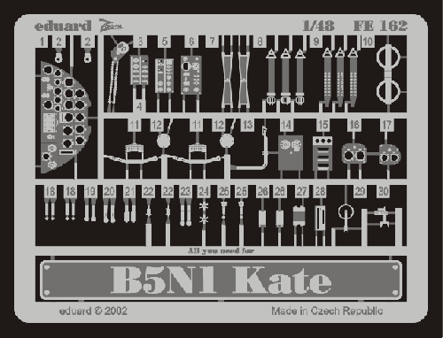 Eduard FE162 B5N1 Kate Hasegawa