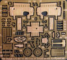 NH Detail A72-017 Sukhoi Su-25 Detail Set for Art Model