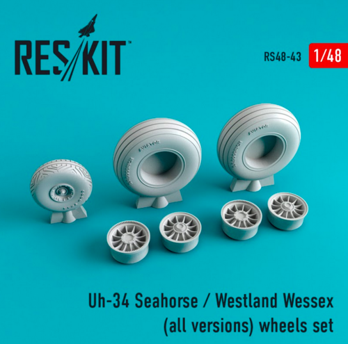 RES/KIT 48-0043 Uh-34 Seahorse / Westland Wessex (all versions) wheels set