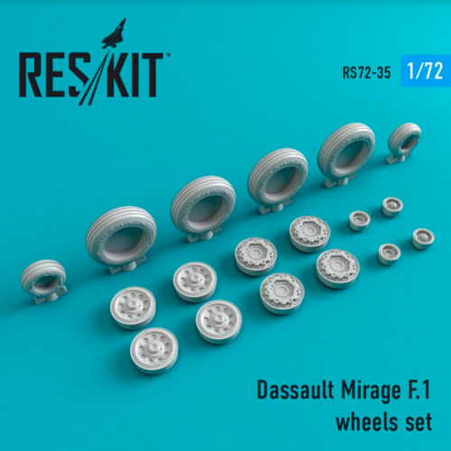 DISCONTINUED RES/KIT 72-0035 Dassault Mirage F.1 wheels set