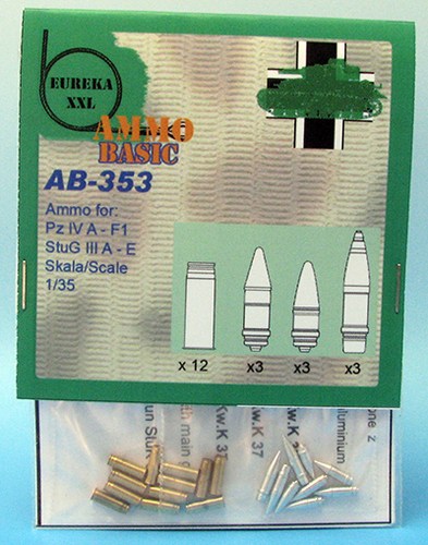 Eureka XXL AB-353 Ammo for : Pz IV A-F1, Stug IIIA-E
