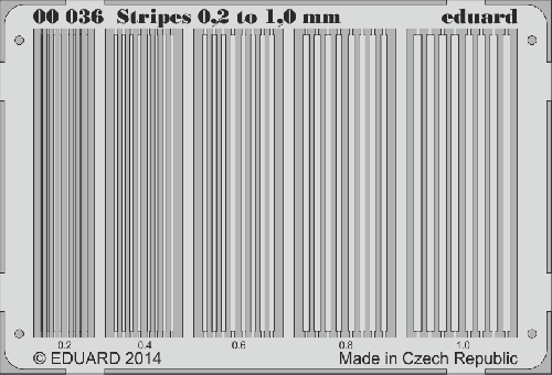 Eduard 00036 Stripes 0.2 to 1 mm