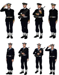 L'Arsenal 2.0 3P350003 Marines and Officers - Guard of Honour (3D printing / 80 figures)