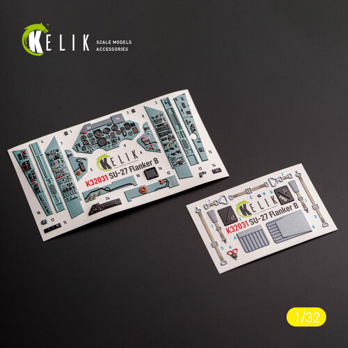 KELIK K32031 SU-27 - Interior 3D Decals For Trumpeter Kit