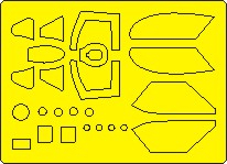 New Ware AM1299 MiG-21 BIS / MF / MFN - Basic Kabukli Masks (for Eduard Kits)