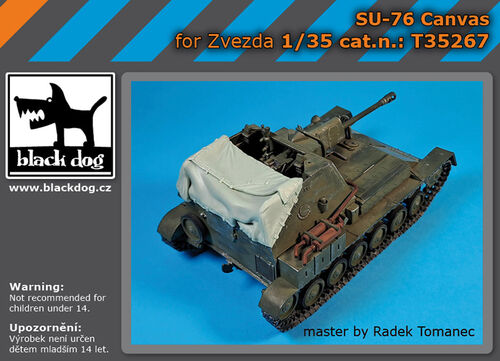 Black Dog T35267 SU-76 Canvas (For Zvezda)