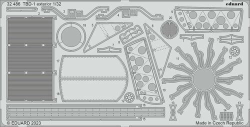 Eduard 32486 TBD-1 Exterior Trumpeter