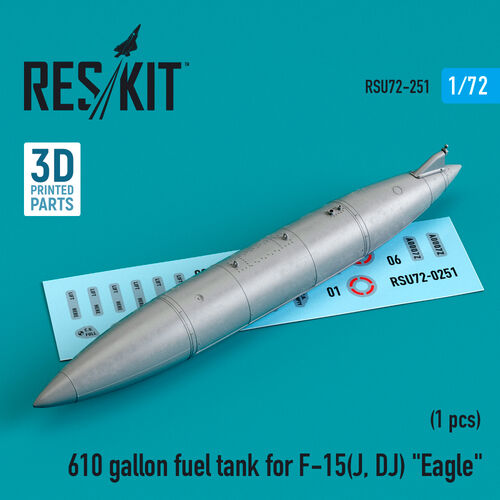 RES/KIT U72-0251 610 Gallon Fuel Tank For F-15 (J, DJ) "Eagle"