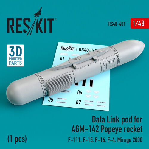 RES/KIT 48-0401 Data Link pod for AGM-142 Popeye rocket F-15, F-16, F-4, Mirage 2000, F-111