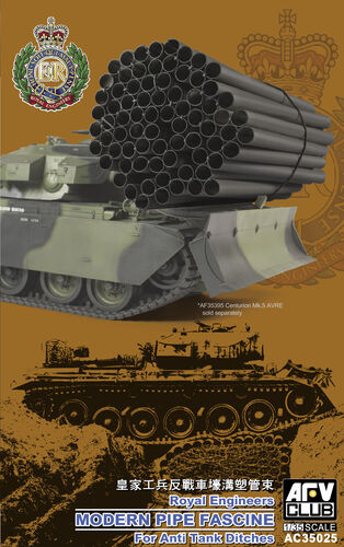AFV Club AC35025 Royal engineers modern pipe fascine for anti tank ditches