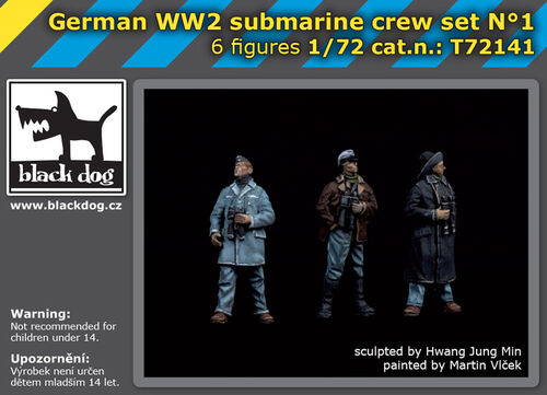 Black Dog T72141 German WWII submarine crew set N°1 (6 figures)