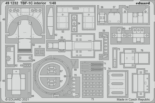 Eduard 491232 TBF-1C interior ACADEMY