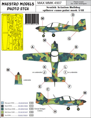 Maestro Models K4907 Sk61 Bulldog splinter mask