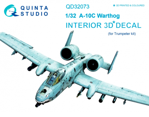 Quinta Studio QD32073 A-10C 3D-Printed and coloured Interior on decal paper