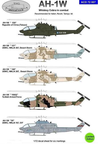 Armycast ACD72007 AH-1W - Whiskey Cobra In Combat