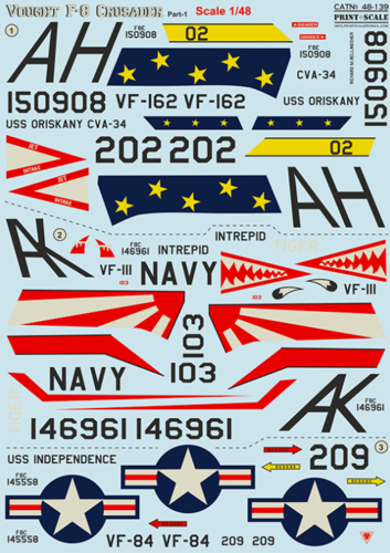 Print Scale 48-139 Vought F-8 Crusader Part 1 The complete set 2