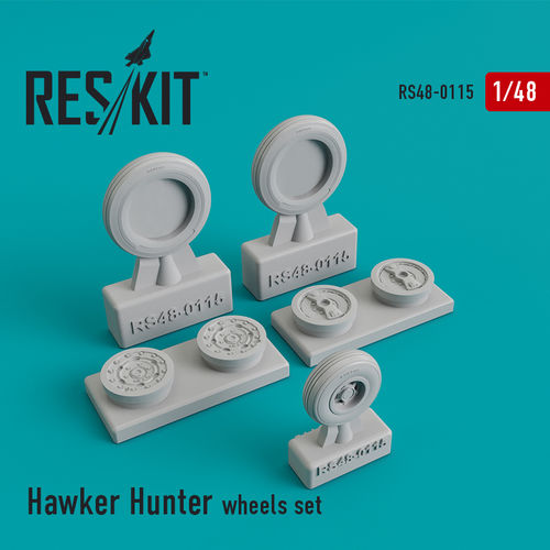 RES/KIT 48-0115 Hawker Hunter wheels set