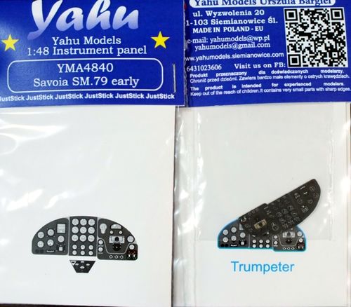 Yahu Models A4840 Savoia SM.79 I (Trumpeter)