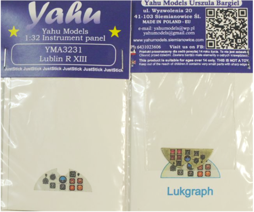 Yahu Models A3231 Lublin R. XIII (LuckGraph)