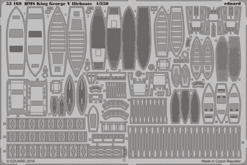 Eduard 53169 HMS King George V lifeboats TAMIYA