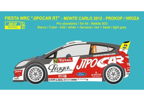 Rejimodel 197 Ford Fiesta WRC - Rallye Monte Carlo 2012 Prokop / Hruza (for Belkits Kits)