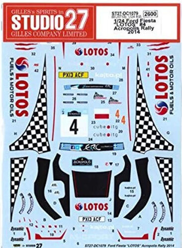 Studio 27 DC1079 Ford Fiesta - Lotos Acropolis 2014 (for Belkits Kits)