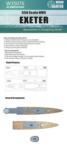 Flyhawk W35076 HMS Exeter (for Trumpeter 05350)